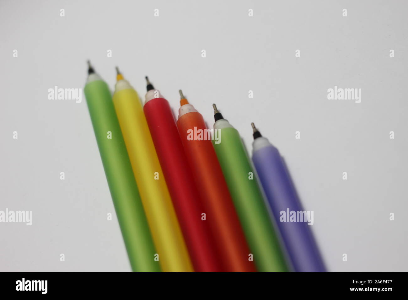 Good pens of different colors Stock Photo - Alamy