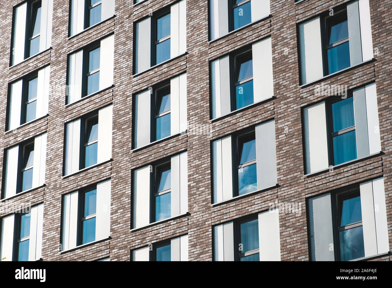 windows on hotel building facade or office building exterior Stock ...