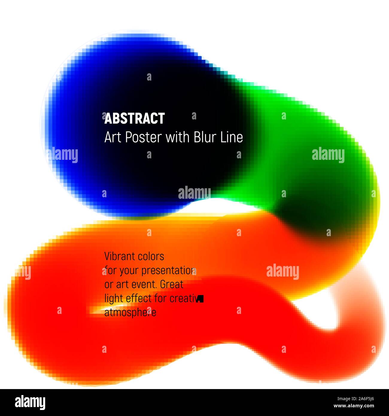 Abstract blurred line with high intensity juicy vibrant colors Stock ...