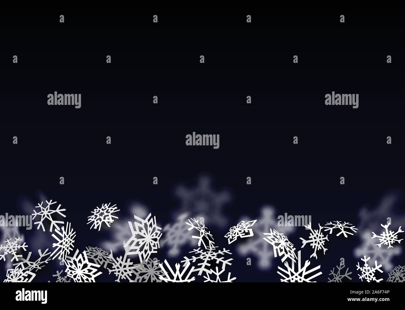 Snowfall background. Falling transparent snow with big snowflakes Stock ...