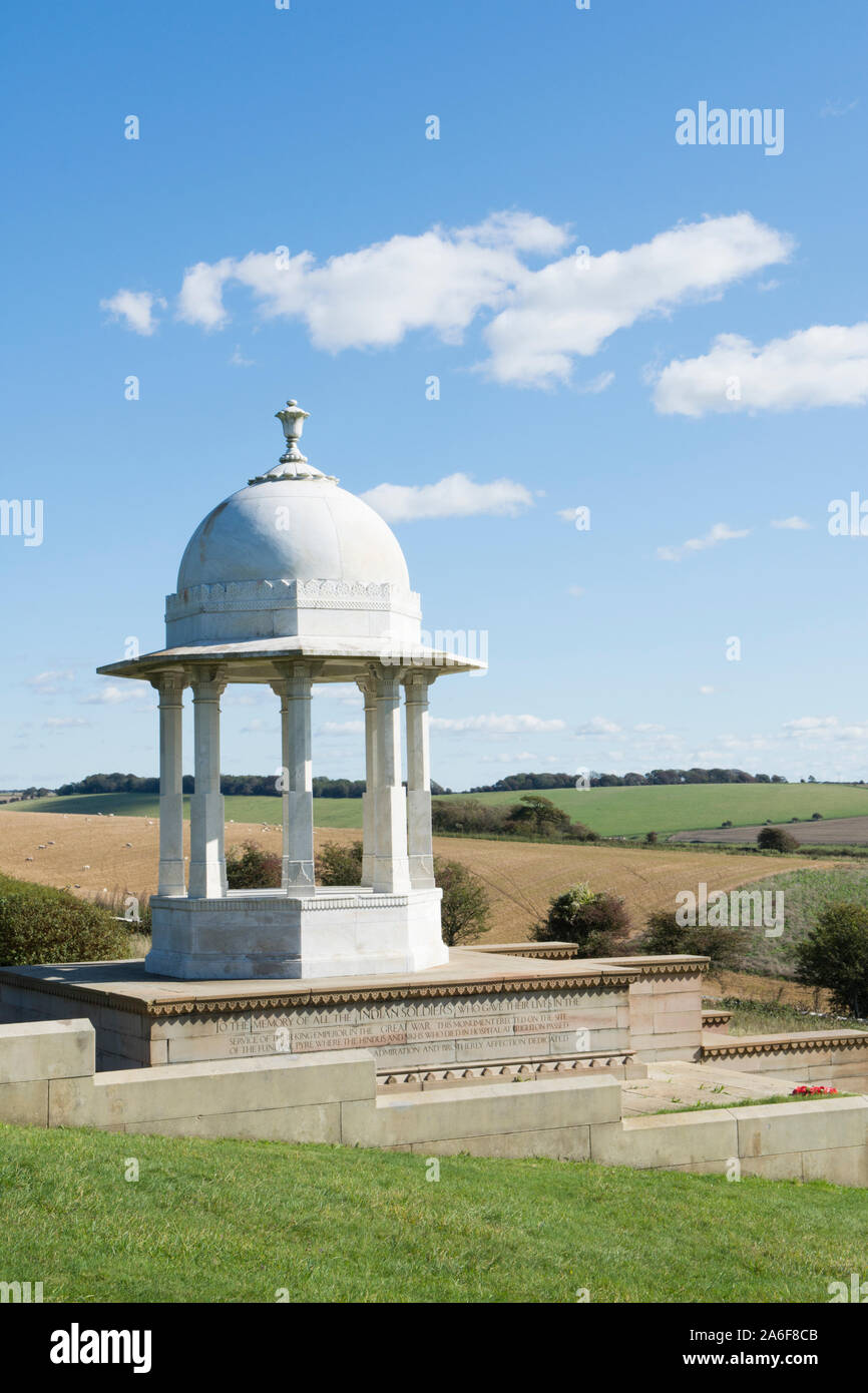 The Chattri War Memorial, near Brighton, is a monument dedicated to the ...