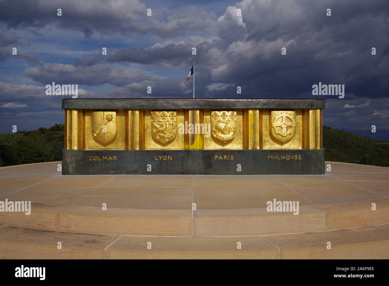 Monument in homage to the soldiers of the First World War France, with ...