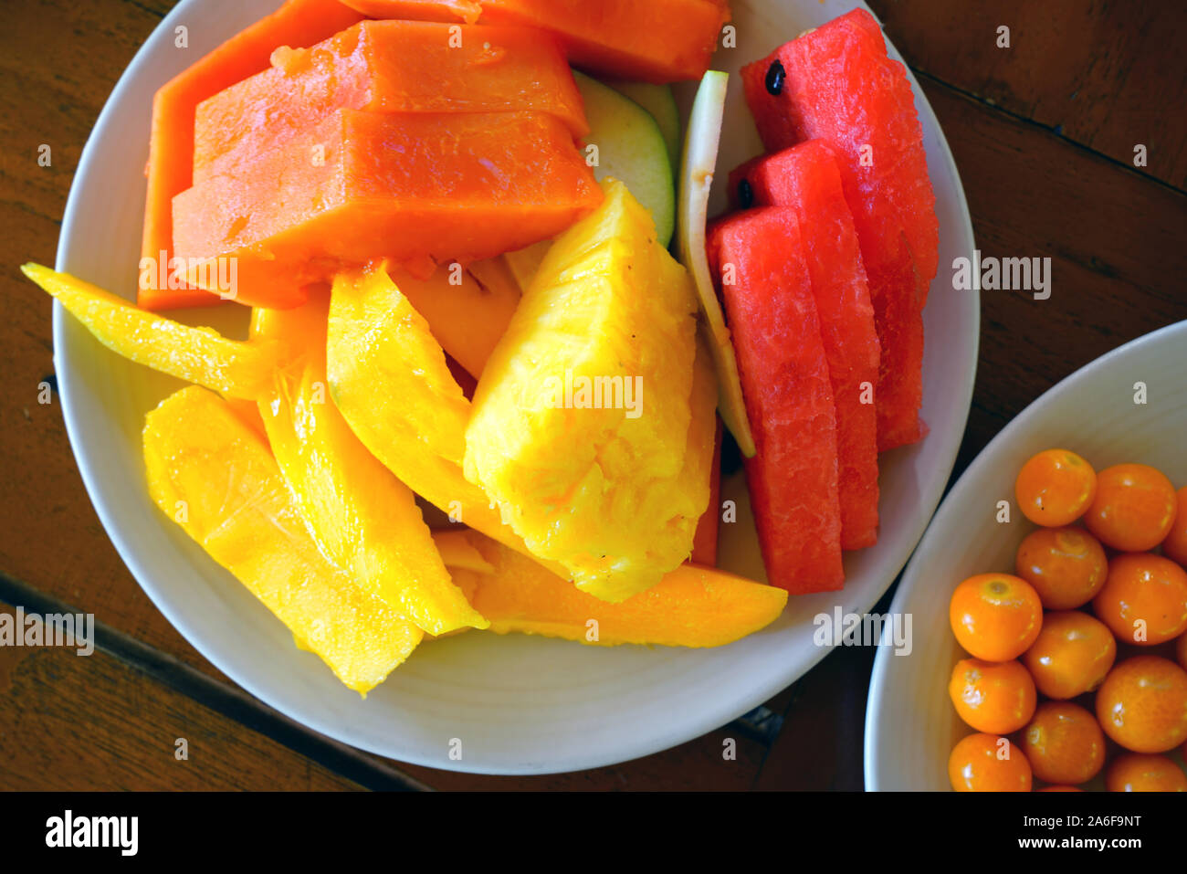 Papaya pineapple watermelon with hi-res stock photography and images ...