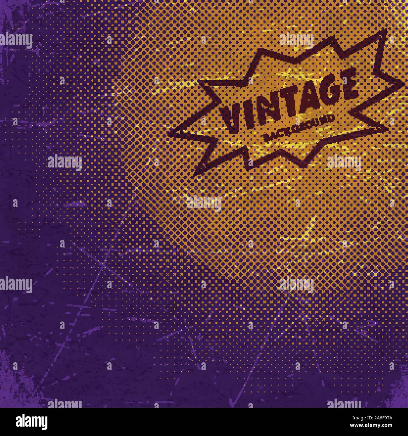 Old scratched card with halftone gradient Stock Vector Image & Art - Alamy