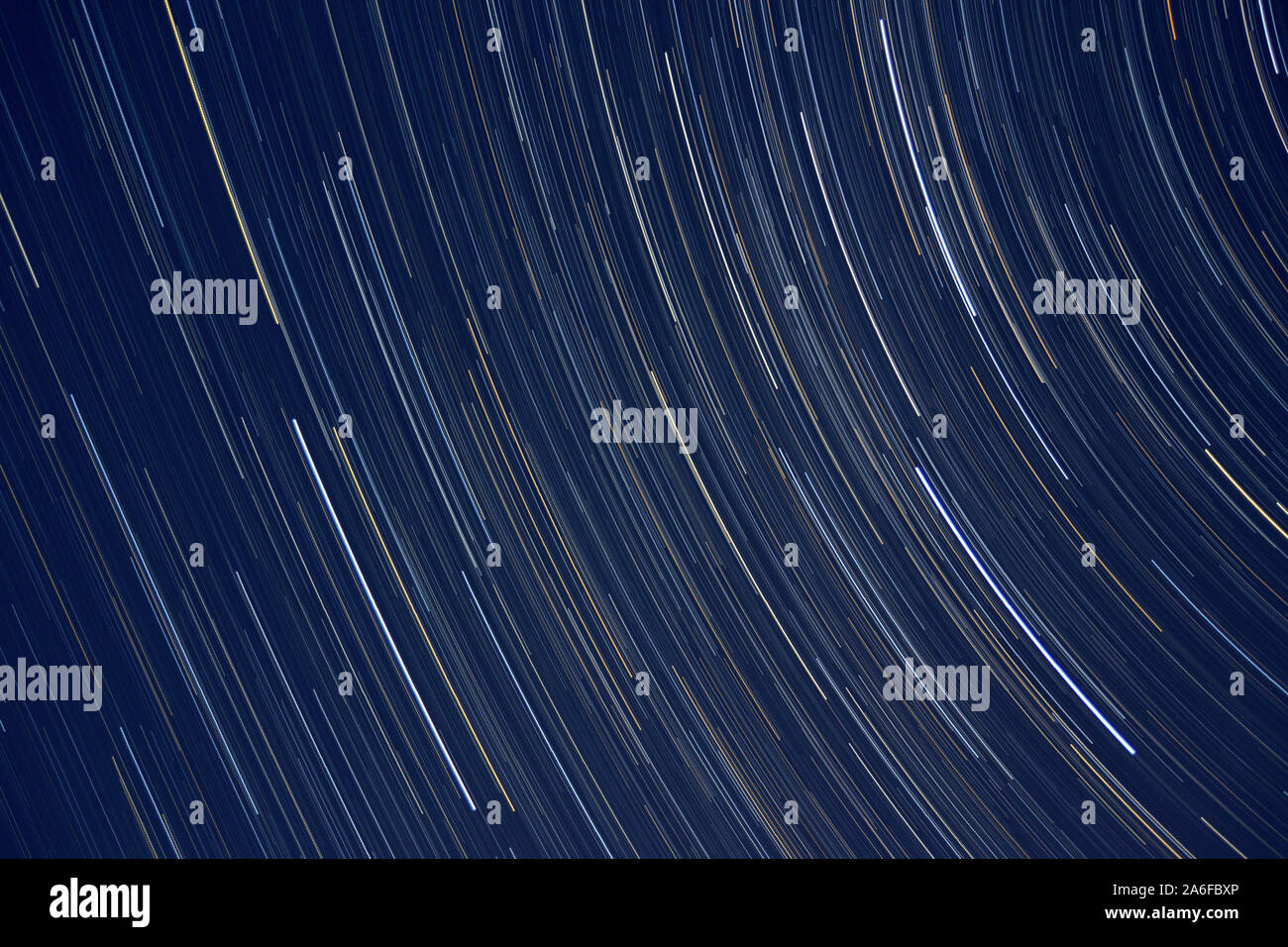 Star trails vision of the stars that rotate in the firmament Stock ...