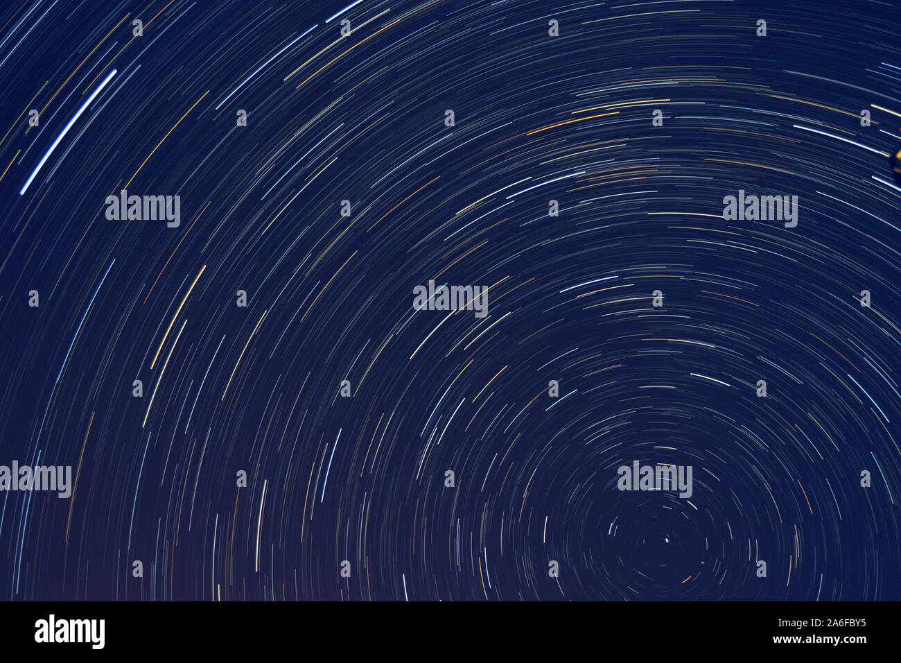 Star trails vision of the stars that rotate in the firmament Stock ...