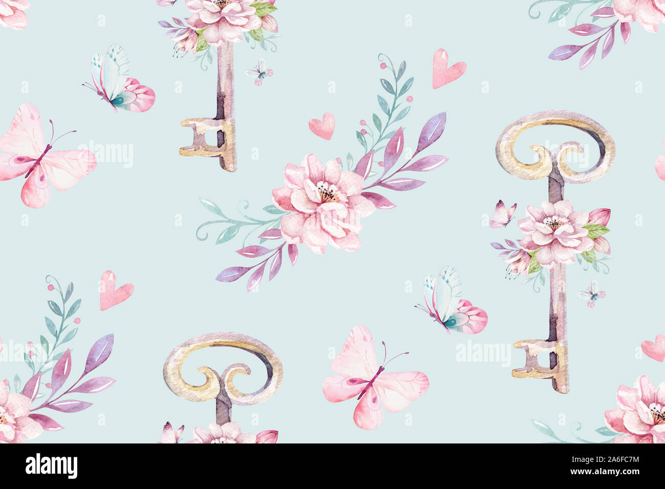 Cute Fairy character watercolor illustration on white background. Magic ...