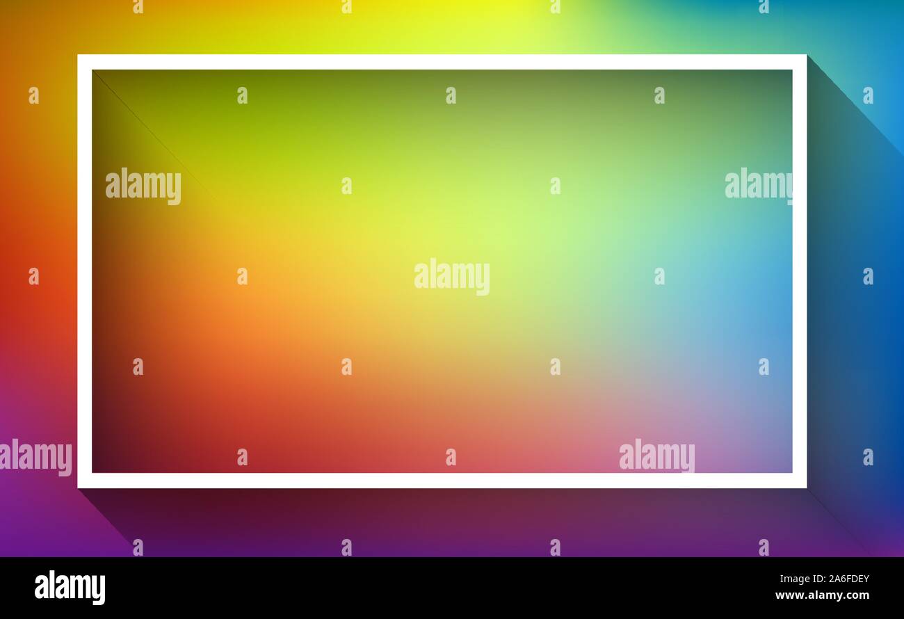 Border template with rainbow background illustration Stock Vector Image ...