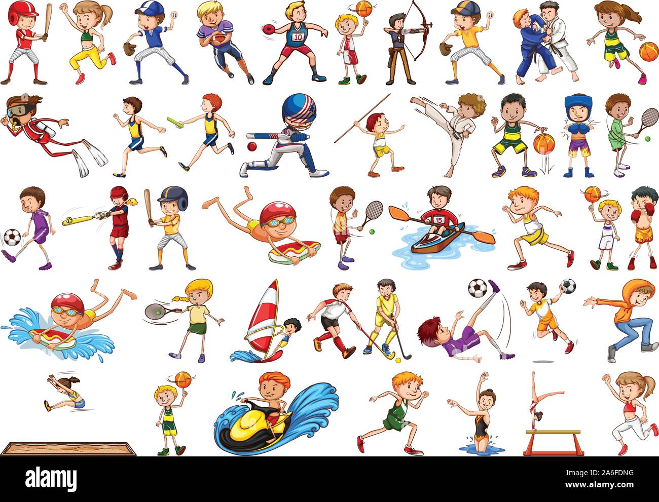 Field athletes Stock Vector Images - Alamy