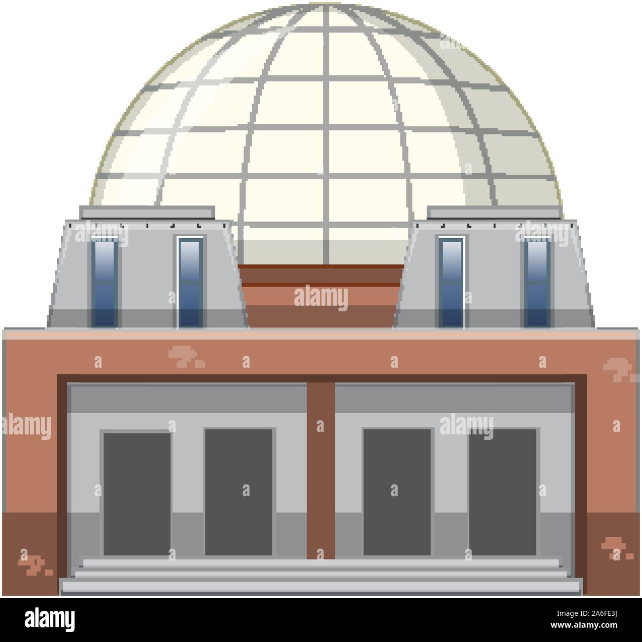 Science building on white background illustration Stock Vector Image ...