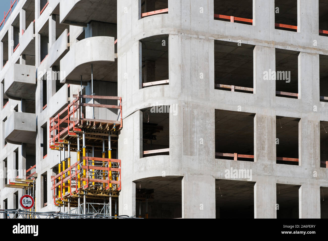 construction site of new building - real estate industry Stock Photo ...
