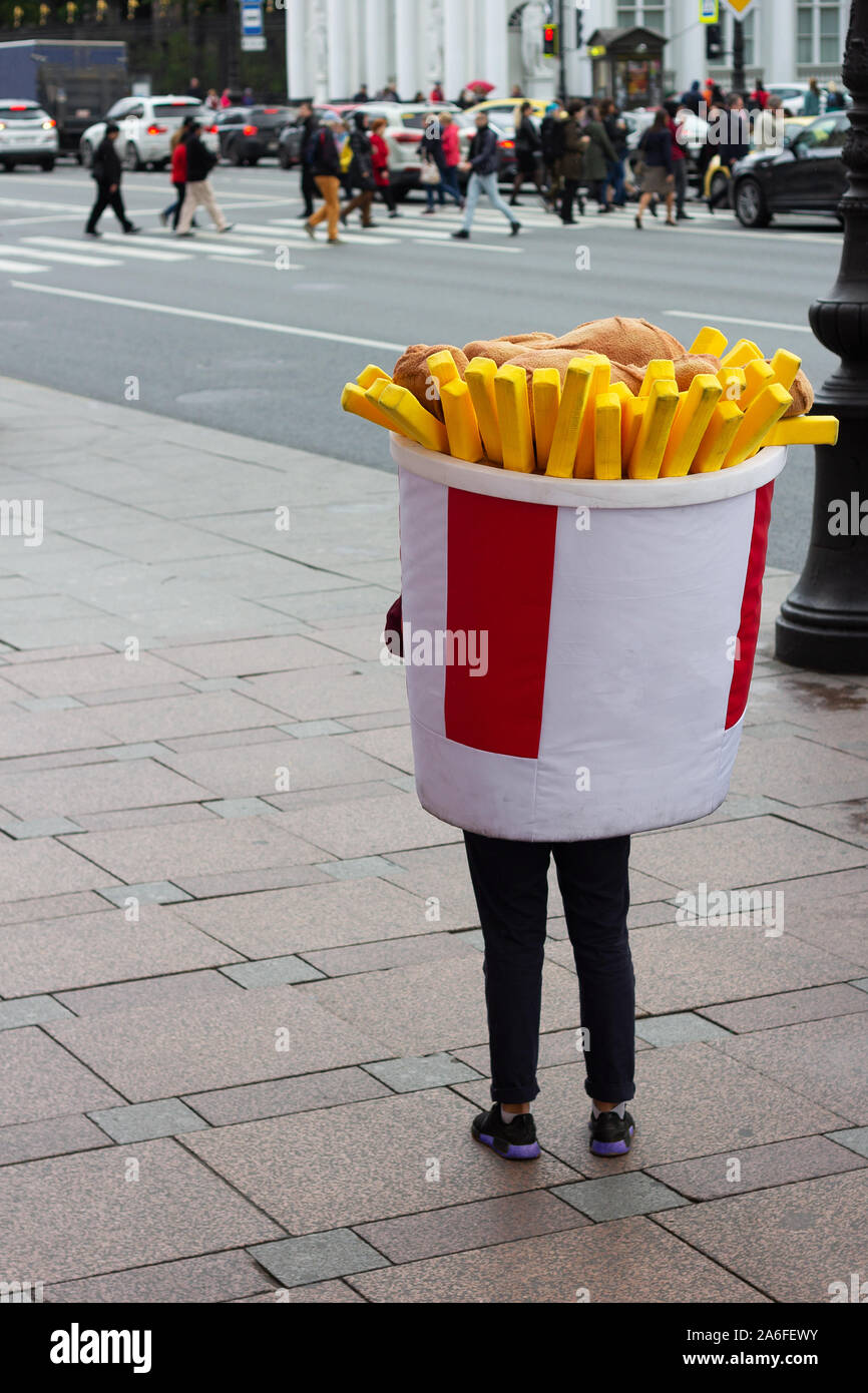 distribution promoter marketing fast food commerce exhibition Stock ...