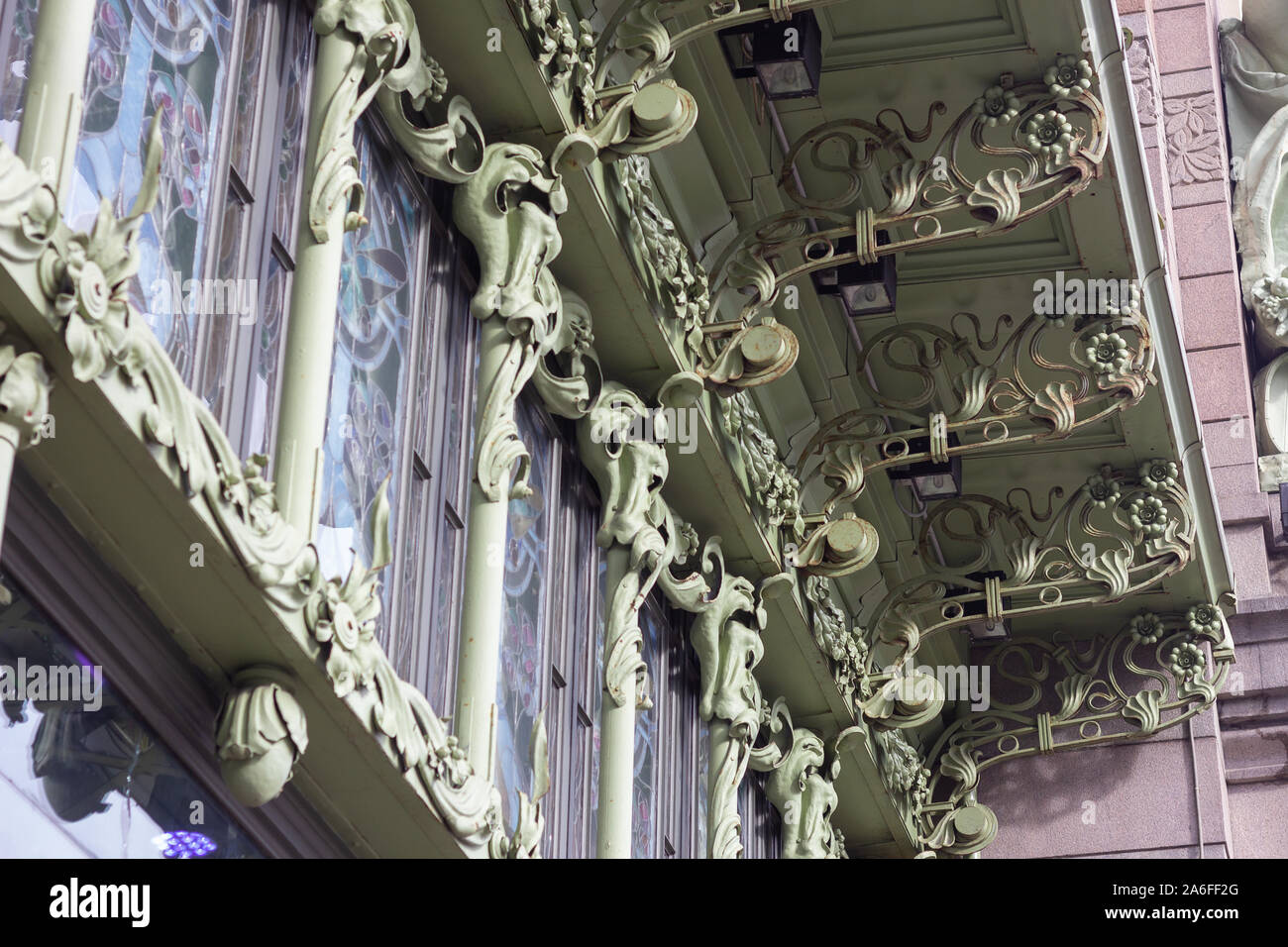 wrought iron architecture buildings ironwork pattern creativity Stock ...