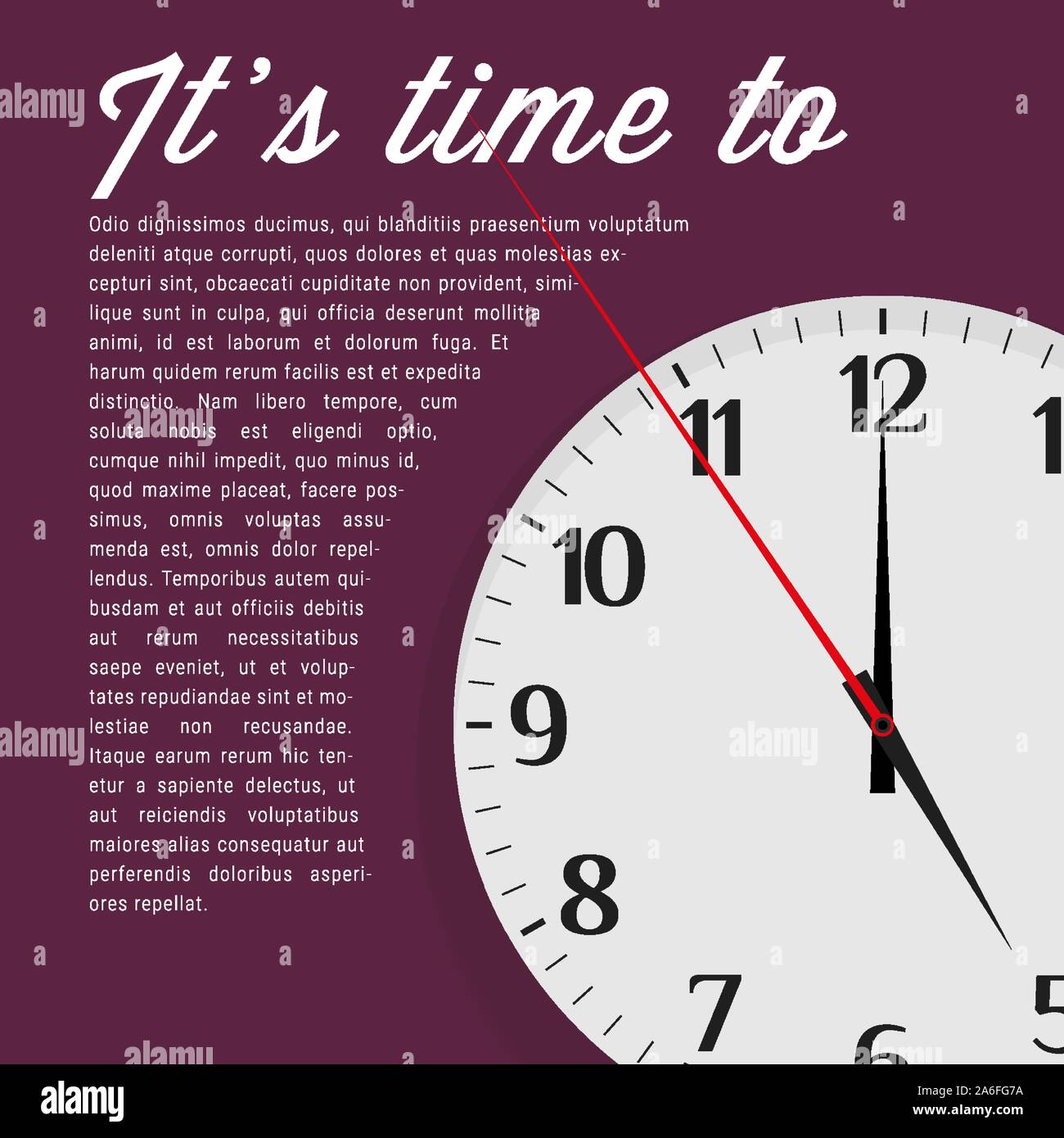 Dummy clock clock concept Stock Vector Images - Alamy