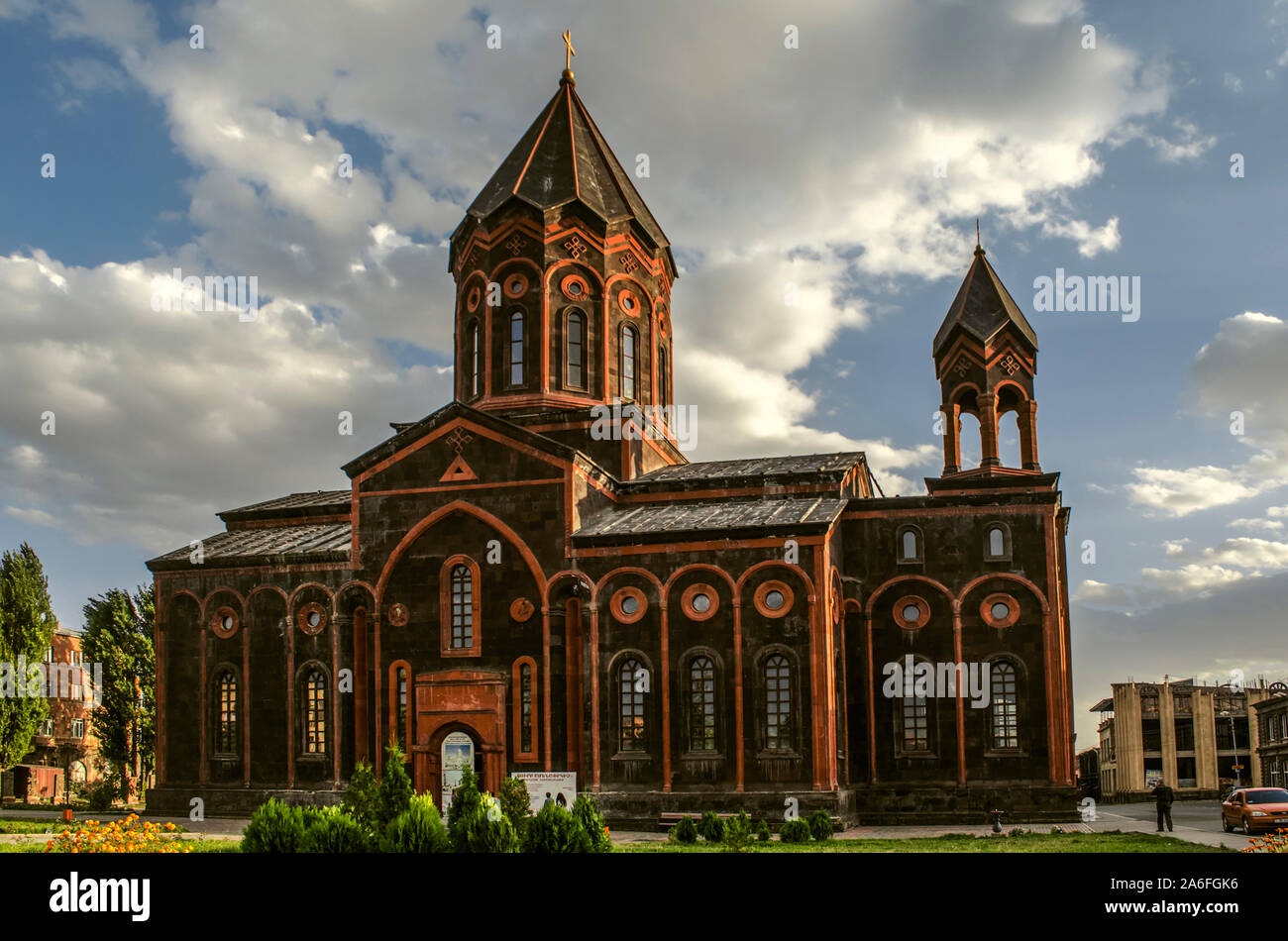 Gyumri,Armenia,05 September,2019:Facade of the Church of the ...