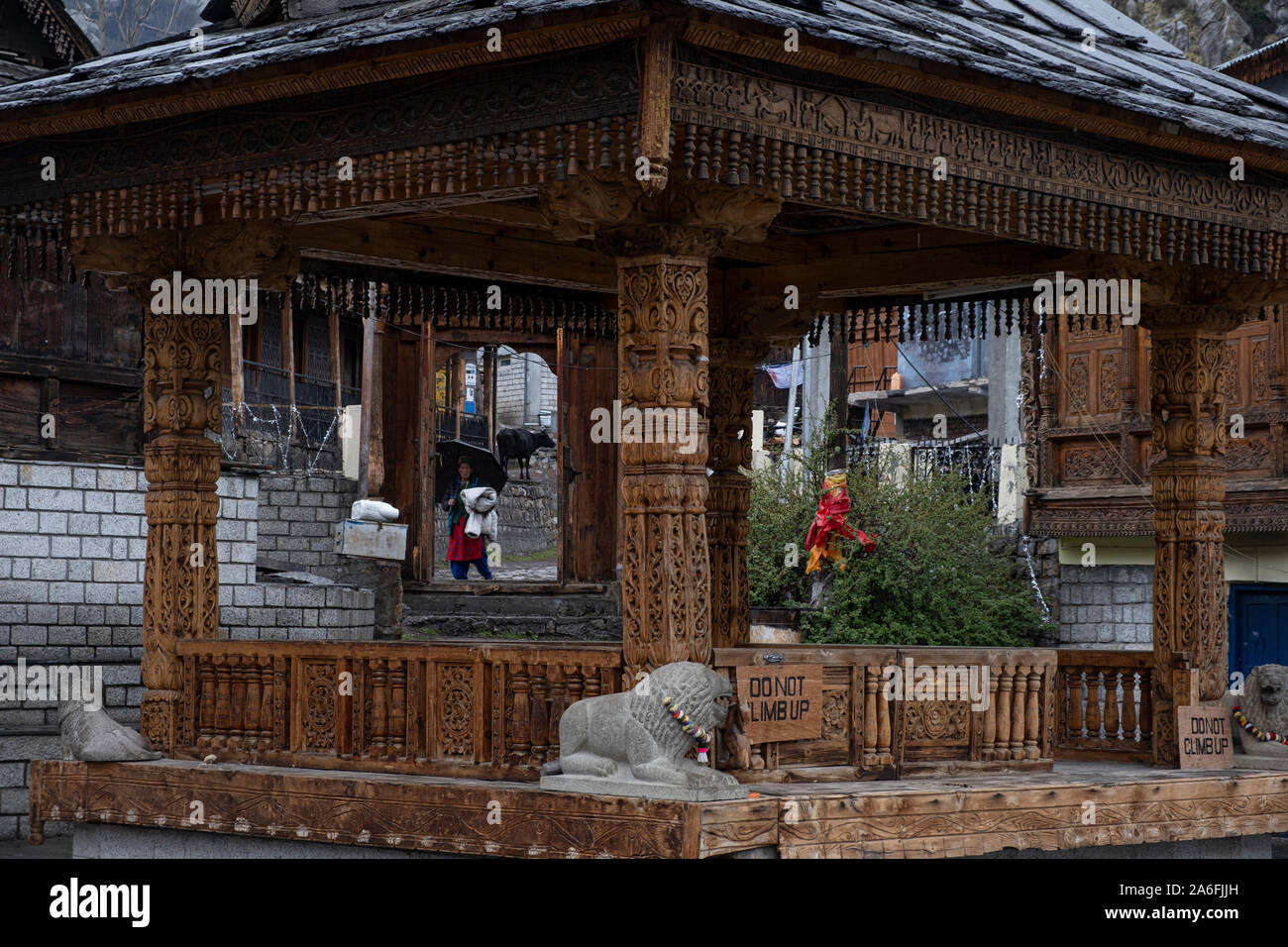 Mathi temple, courtyard, and various other details. The richly carved ...