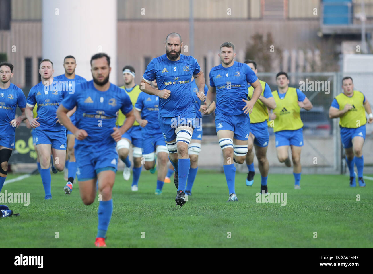 Parma, Italy, 26 Oct 2019, the captain of leinster, scott fardy, guida ...