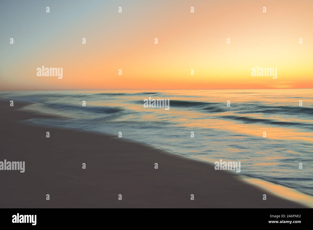 Abstract seascape background. Sunset on the beach in soft colors Stock ...