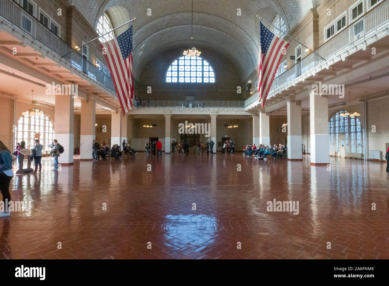 The Registry Room at Ellis Island National Monument (U.S. National Park ...