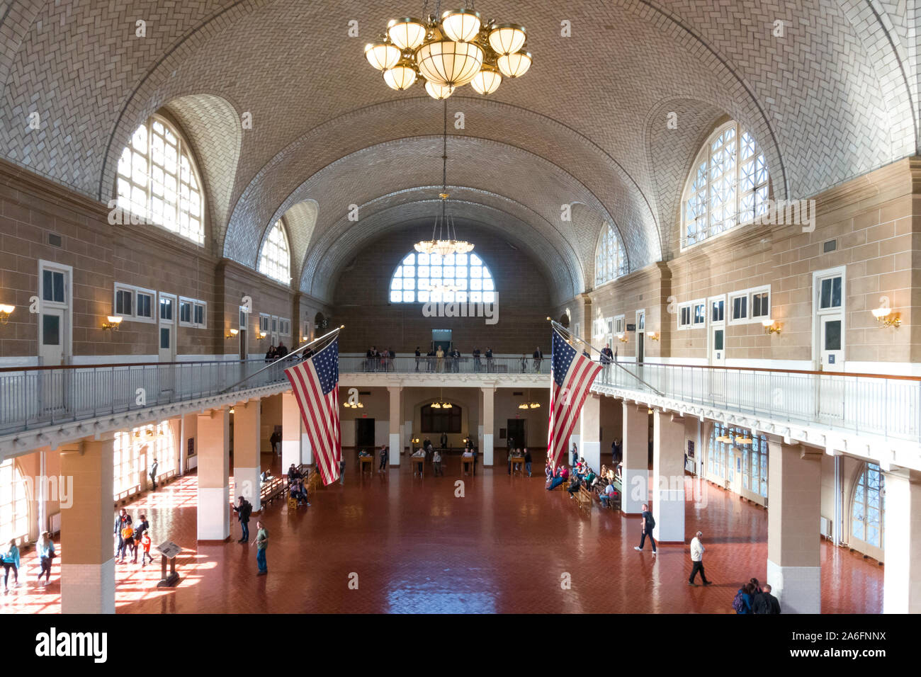 The Registry Room at Ellis Island National Monument (U.S. National Park ...