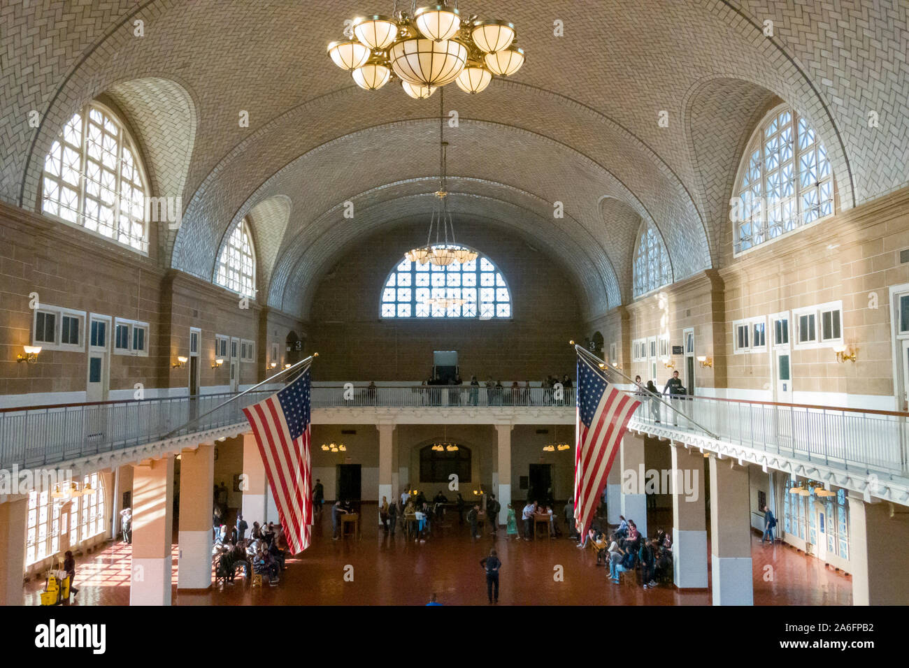 The Registry Room at Ellis Island National Monument (U.S. National Park ...