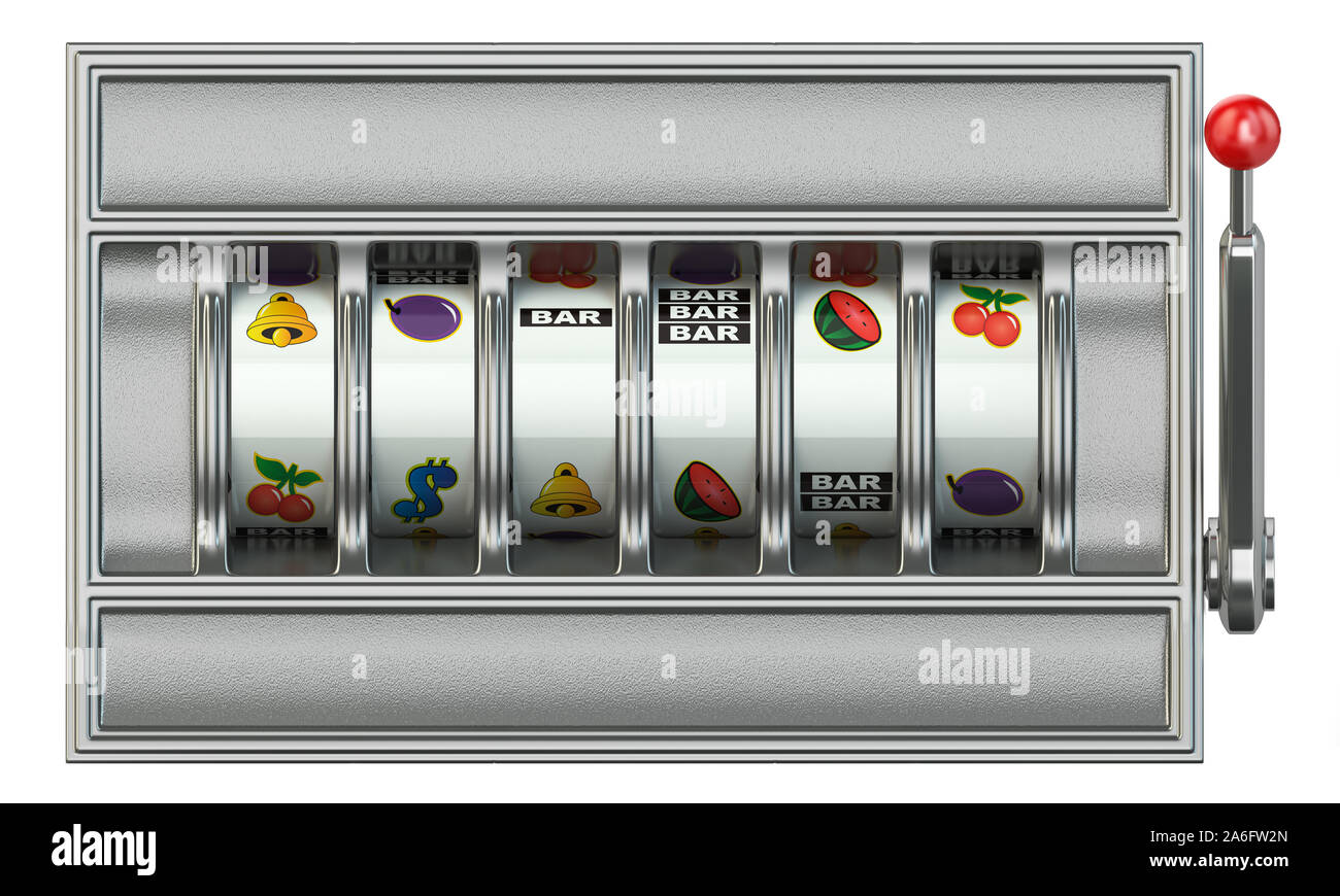 Casino and gambling. Slot machine with empty blank reels for your text ...