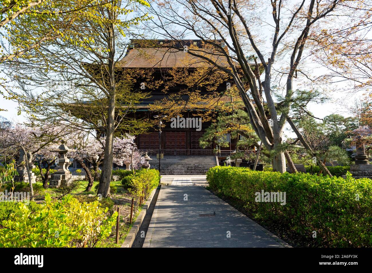 Buddhist Zenko-ji Temple, Nagano, Japan Stock Photo - Alamy
