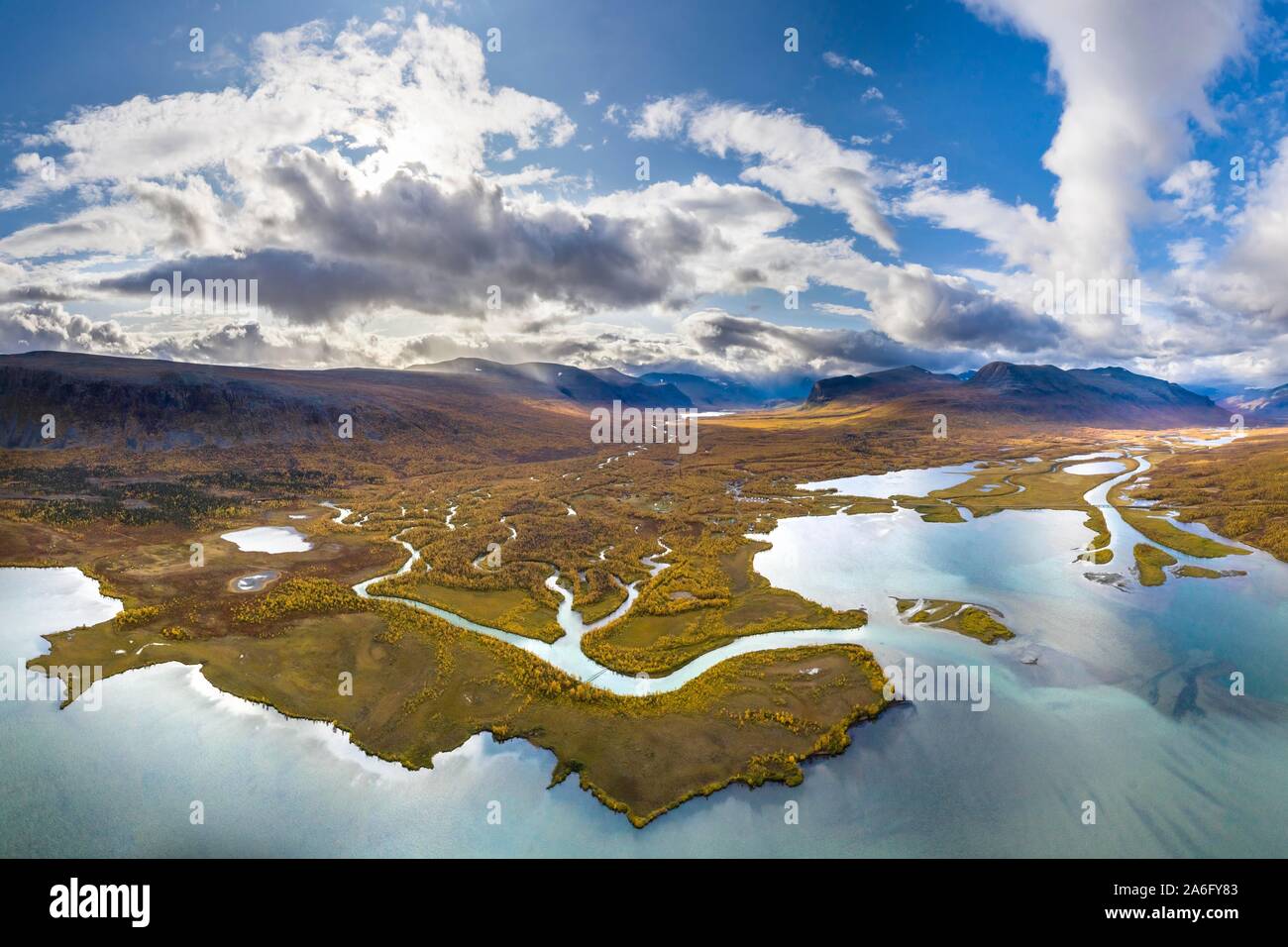 Tundra lapland aerial hi-res stock photography and images - Alamy