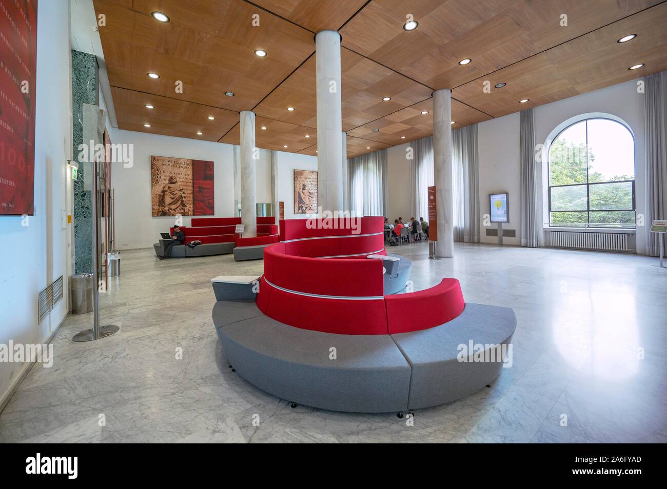 Reading Room, State Library, Munich, Upper Bavaria, Bavaria, Germany ...