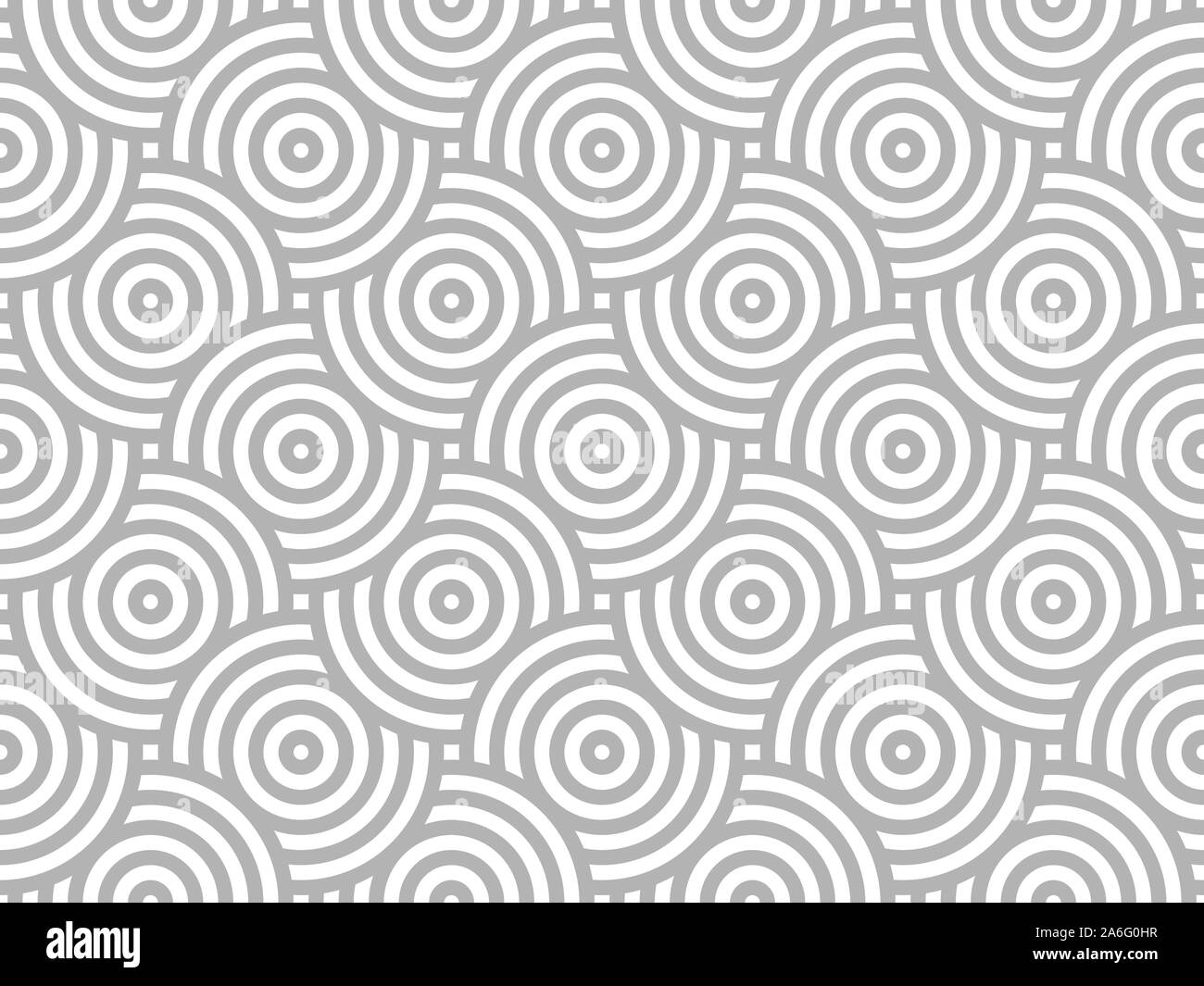 Gray and white intersecting repeating circles pattern. Japanese style ... Gray and white intersecting repeating circles pattern. Japanese style ...