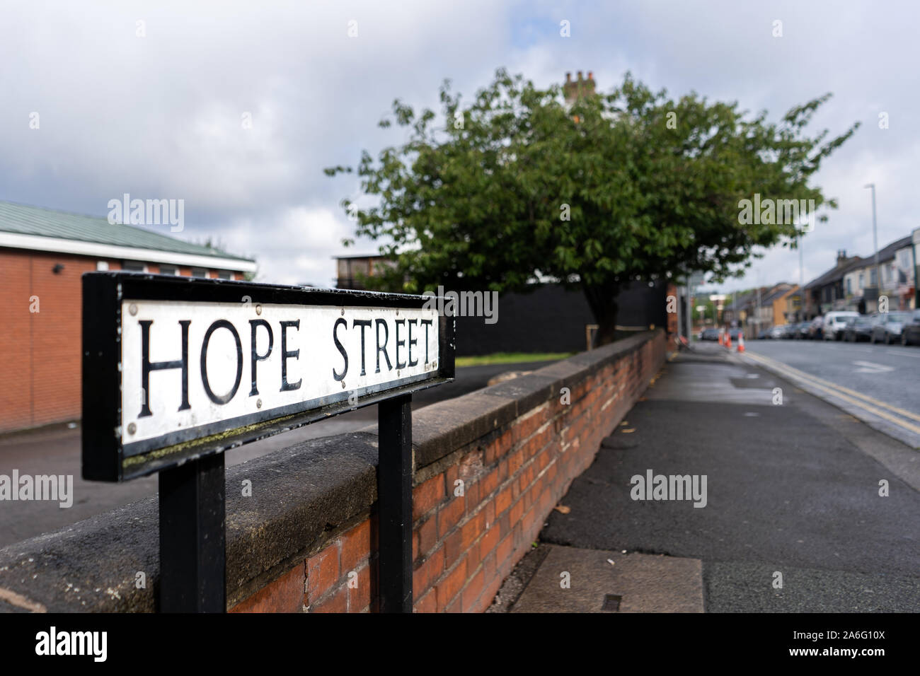 Hope Street, Stoke on Trent the drug deprived road near the city centre ...