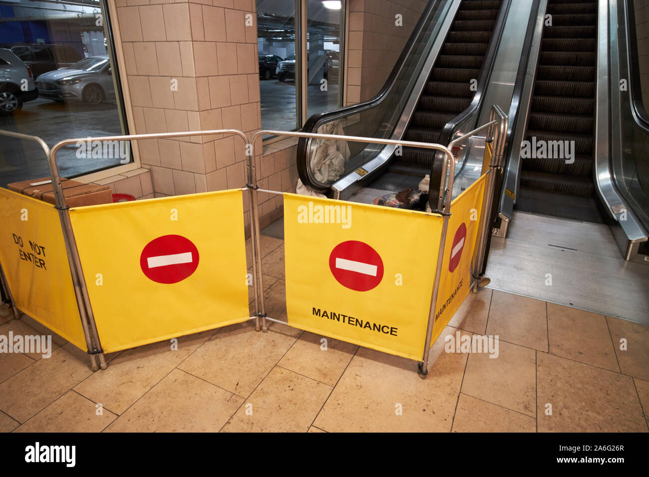 Escalator repair hi-res stock photography and images - Alamy