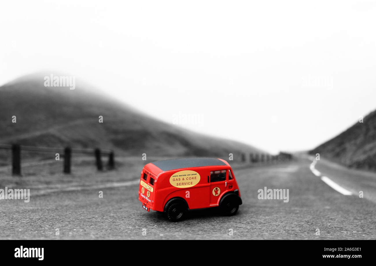 Model van street scene Stock Photo - Alamy