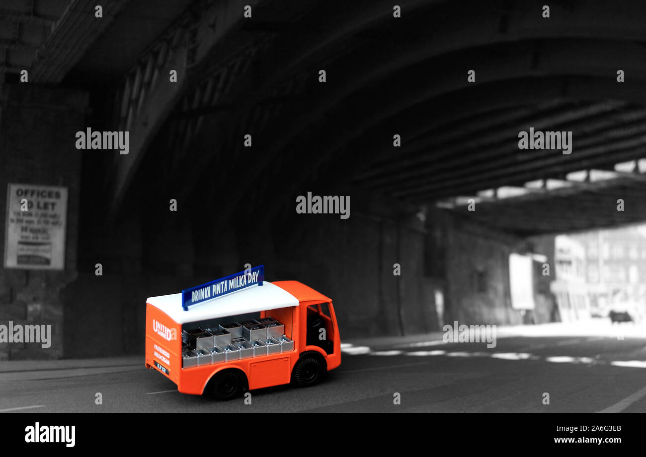 Model van street scene Stock Photo - Alamy