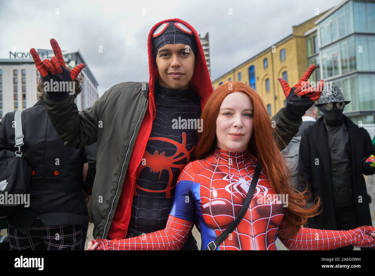 London, UK. 26th October, 2019. Cosplay fans attends the MCM Comic Con ...
