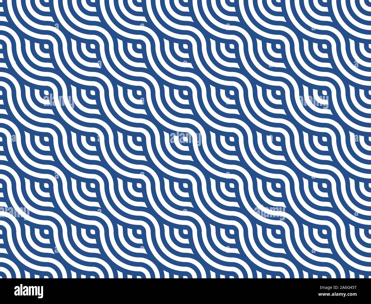 Blue Wavy Lines