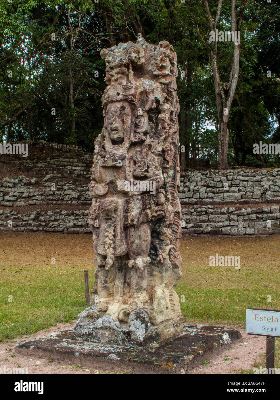 ruins and sculptures of Copan, Honduras Stock Photo - Alamy