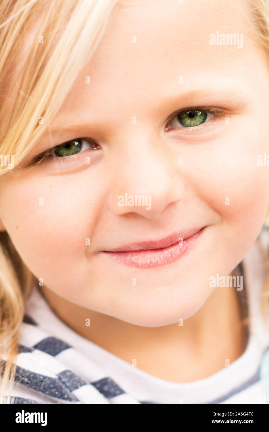 Cute Blonde 6 Year Old Girl