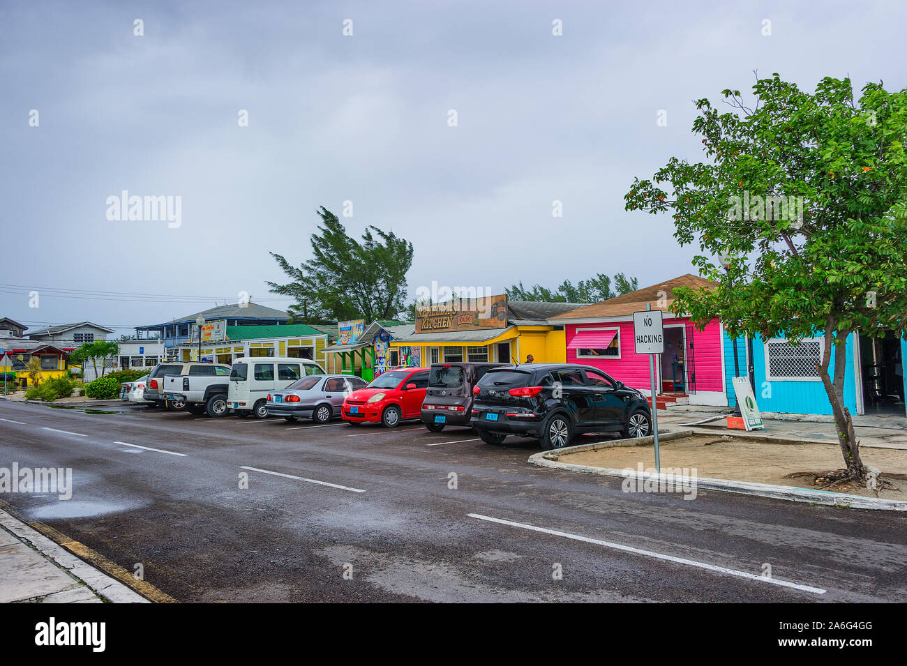 Nassau, Bahama - September 21/2019: Views of Arawak Cay Fish Fry ...