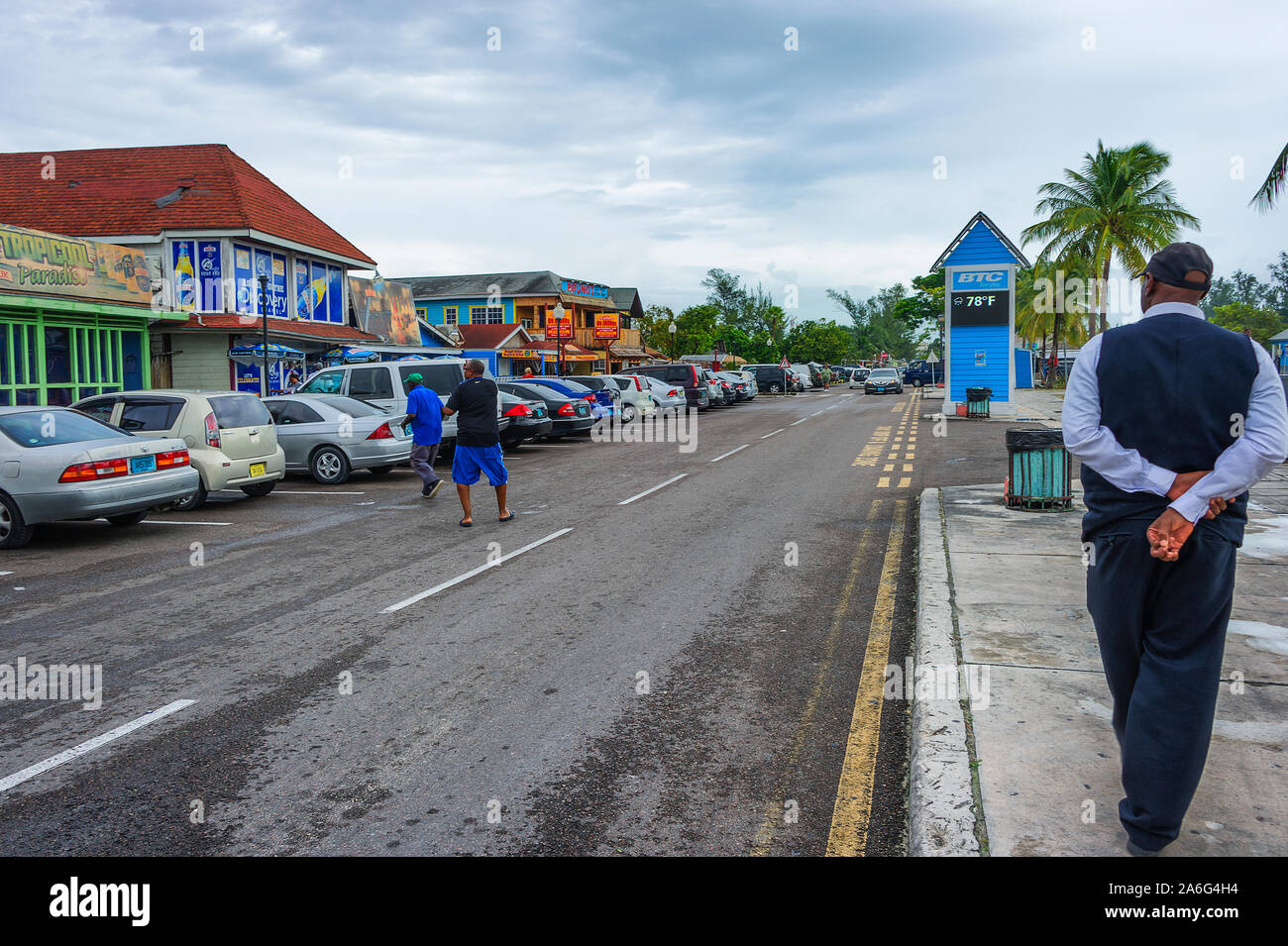 Nassau, Bahama - September 21/2019: Views of Arawak Cay Fish Fry ...
