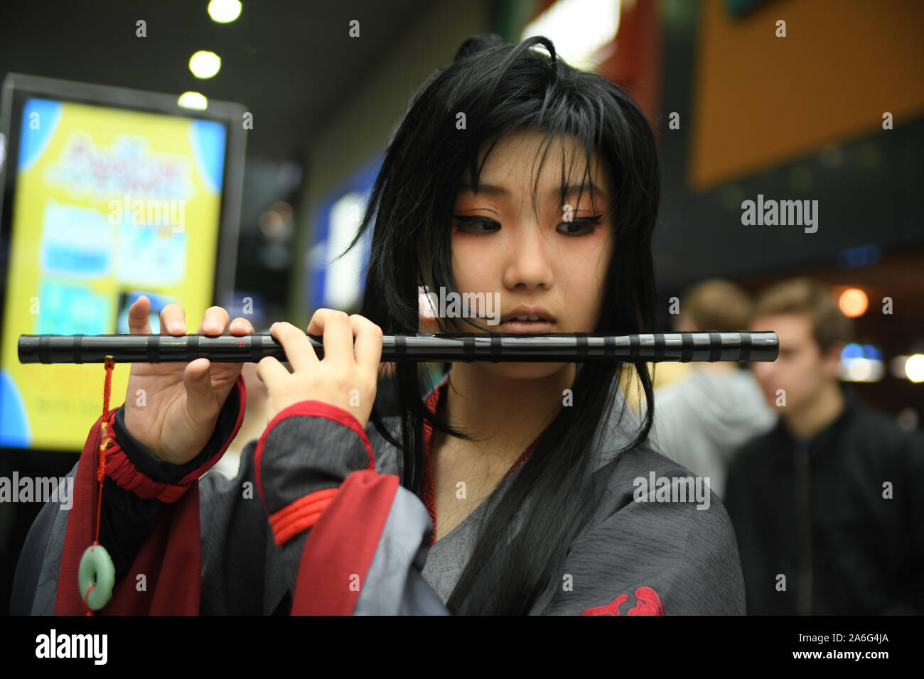 London, UK. 26th October, 2019. Cosplay fans attends the MCM Comic Con ...