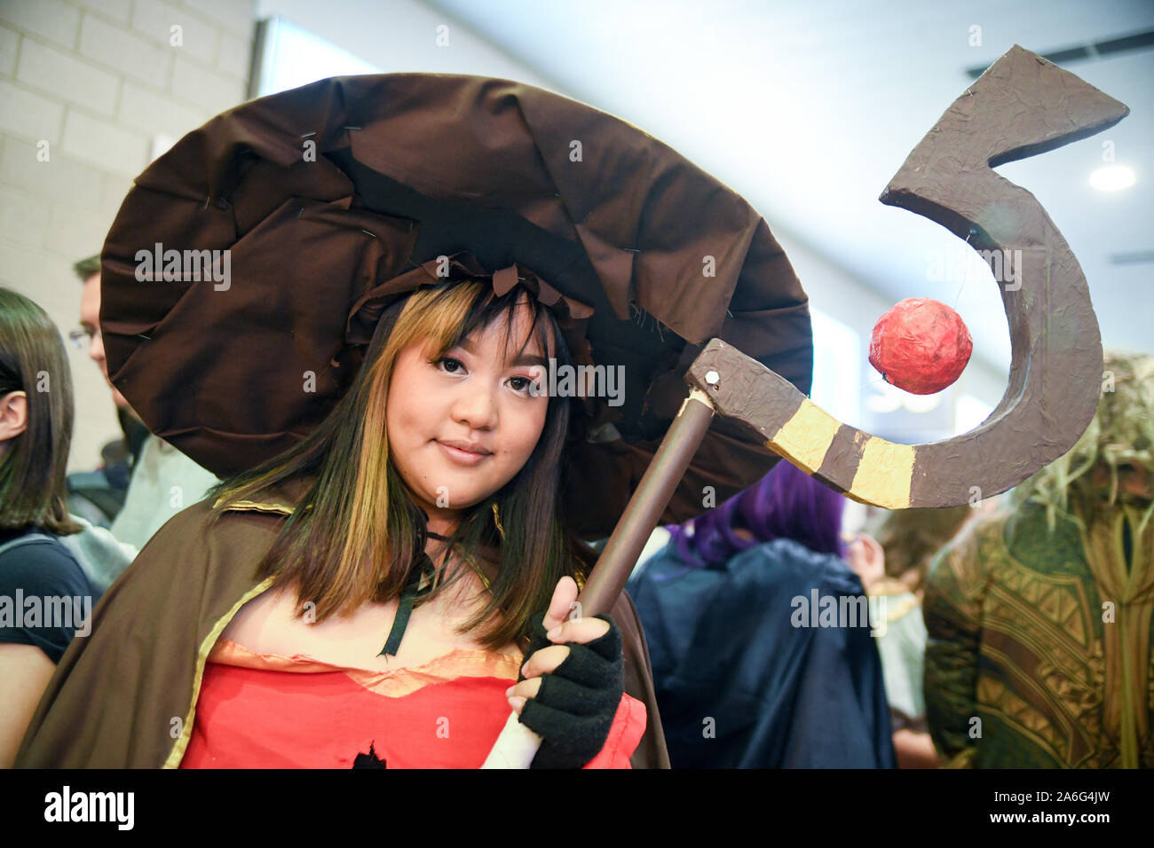 London, UK. 26th October, 2019. Cosplay fans attends the MCM Comic Con ...
