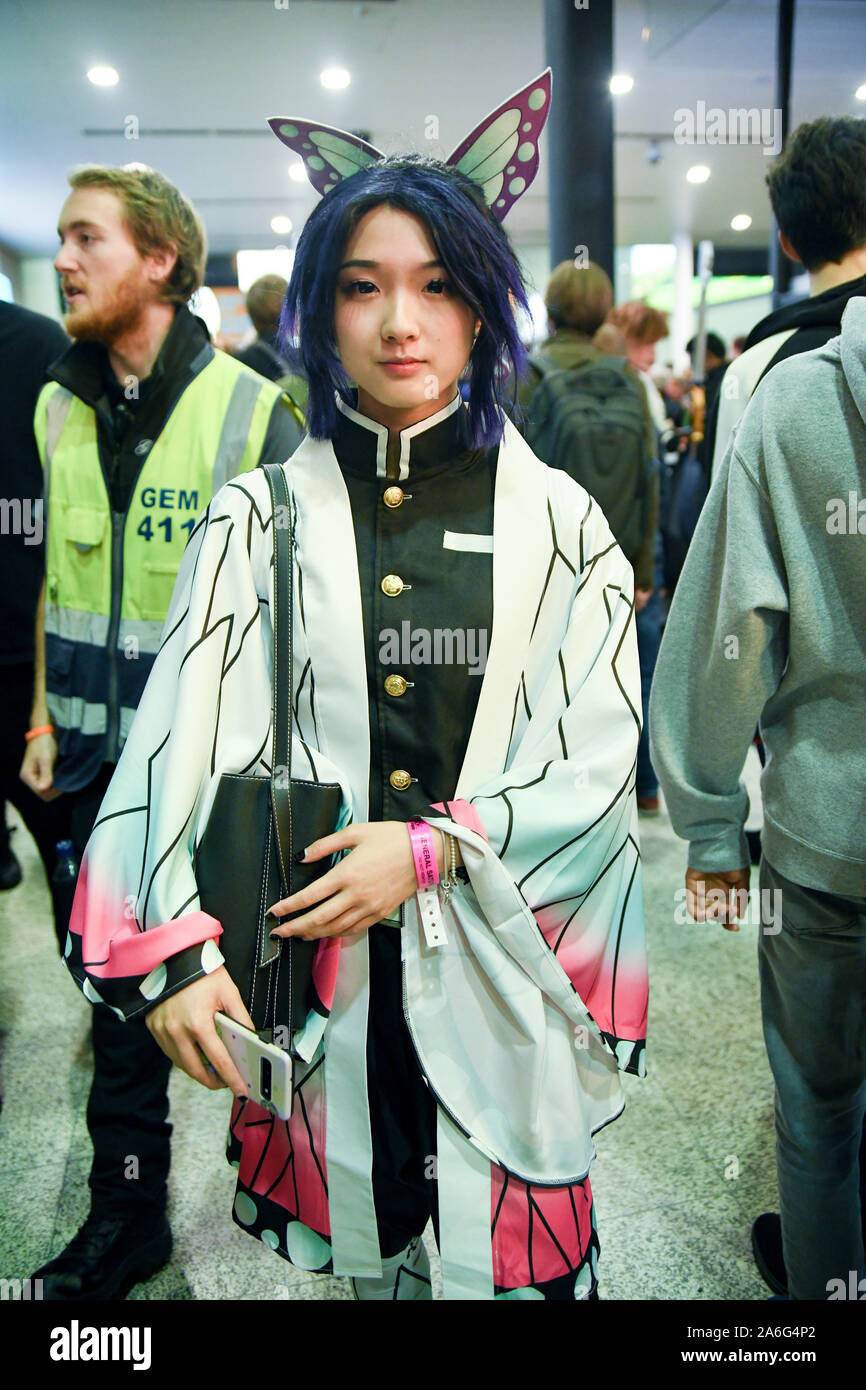 London, UK. 26th October, 2019. Cosplay fans attends the MCM Comic Con ...