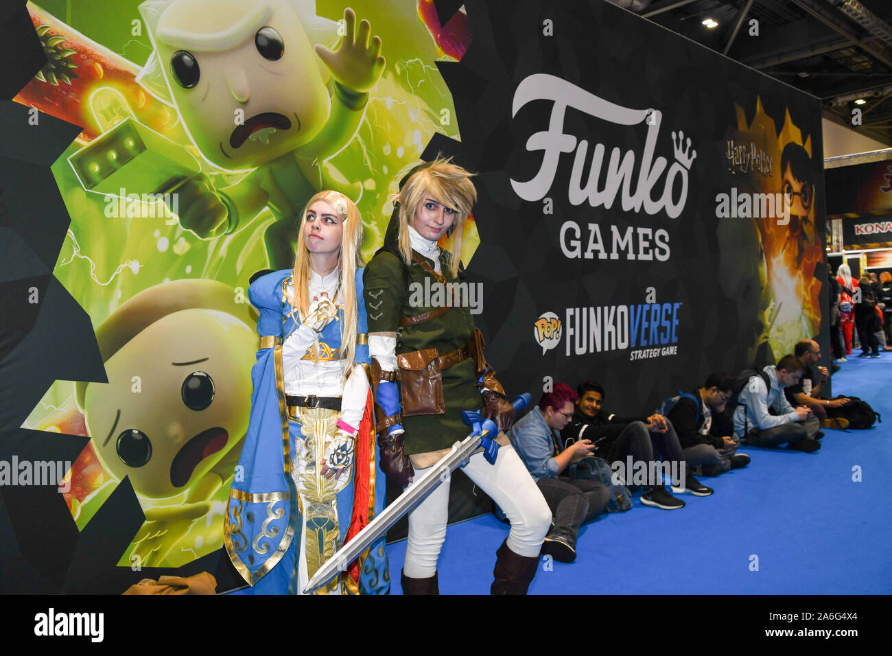 London, UK. 26th October, 2019. Cosplay fans attends the MCM Comic Con ...