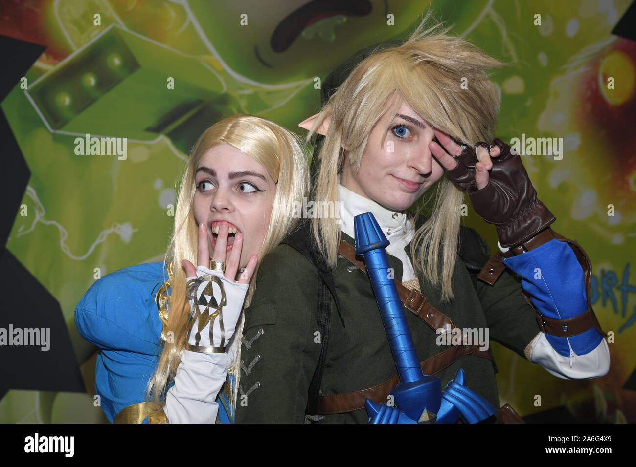 London, UK. 26th October, 2019. Cosplay fans attends the MCM Comic Con ...