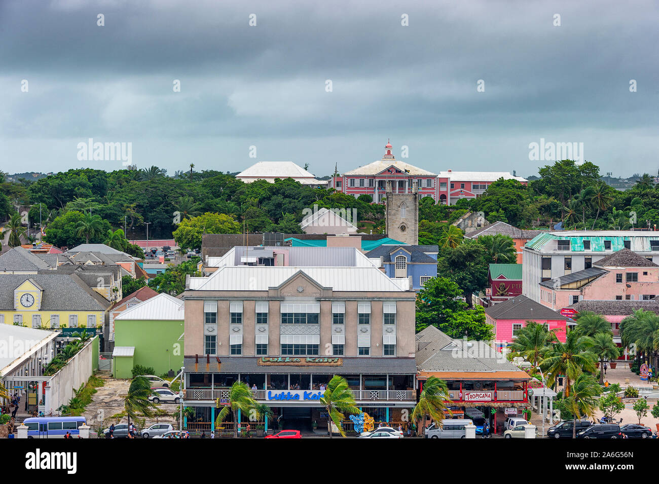 Nassau, Bahama - September 21,2019: Views of Nassau, Bahama from on ...