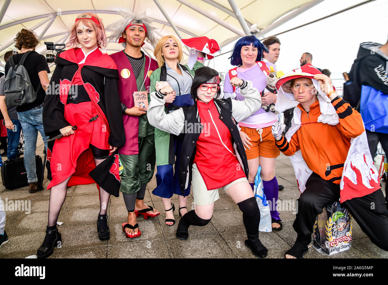 London, UK. 26th October, 2019. Cosplay fans attends the MCM Comic Con ...