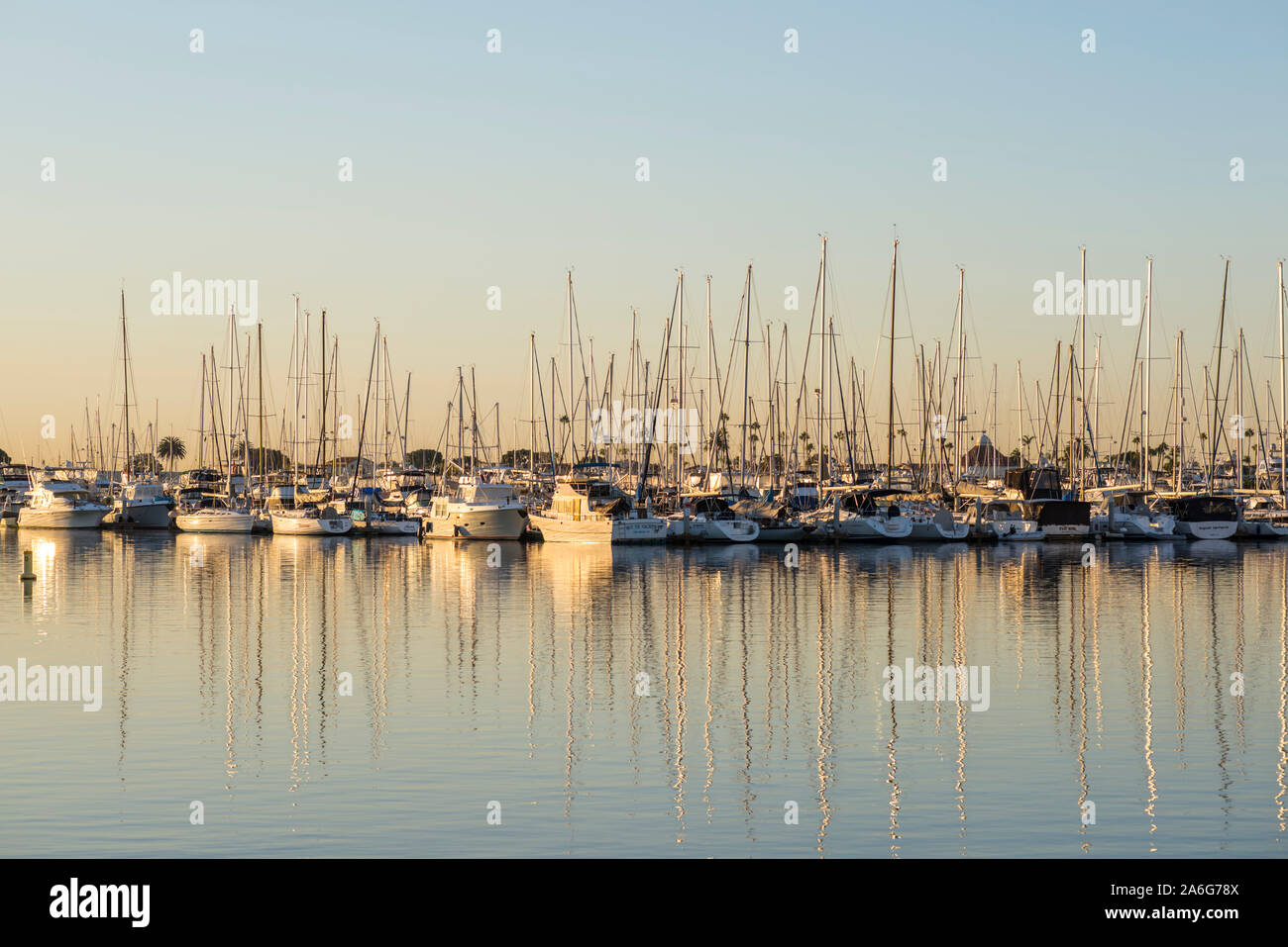Harbor scene photographed from La Playa, which is a bayfront ...