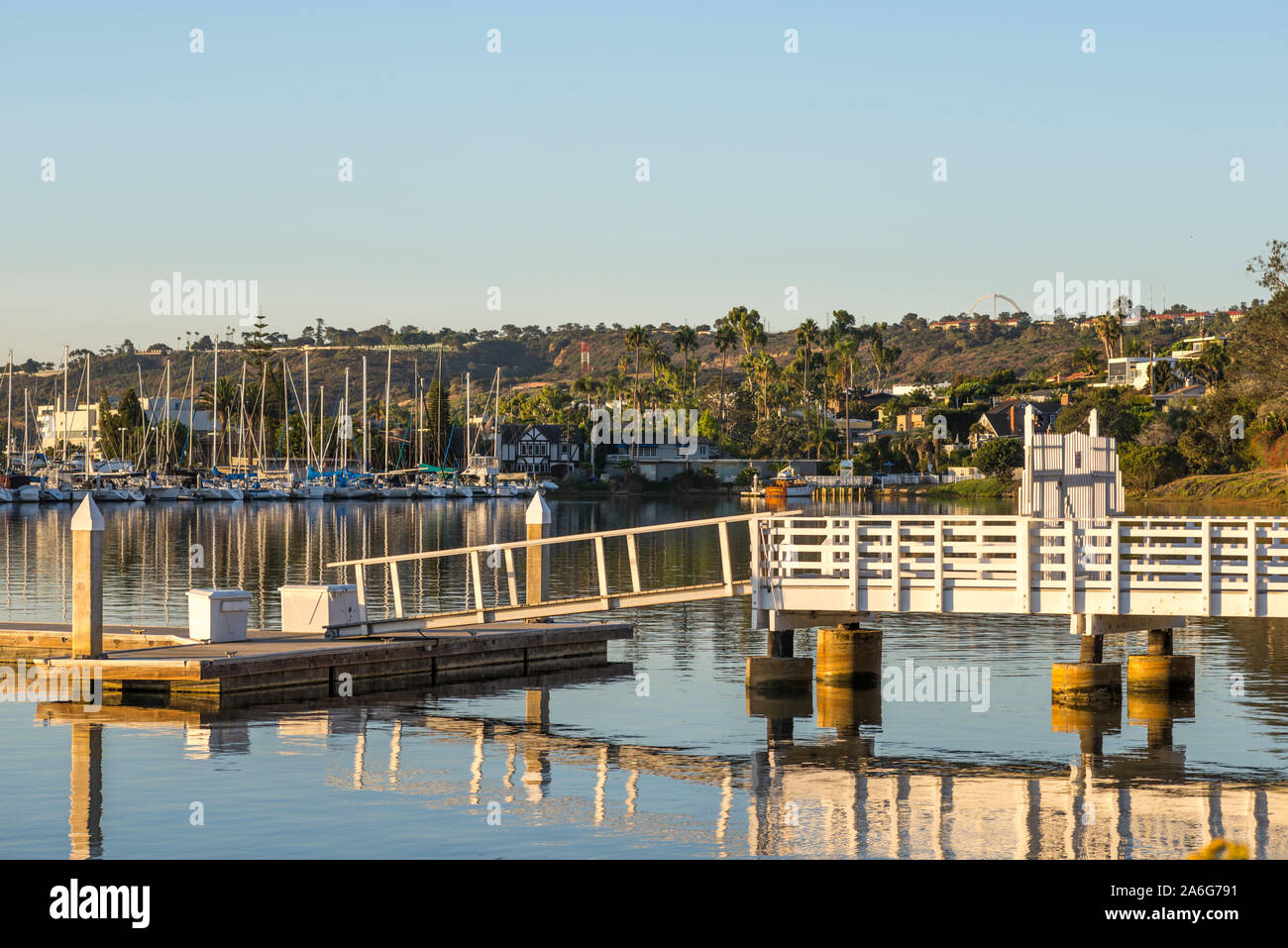 Harbor scene photographed from La Playa, which is a bayfront ...