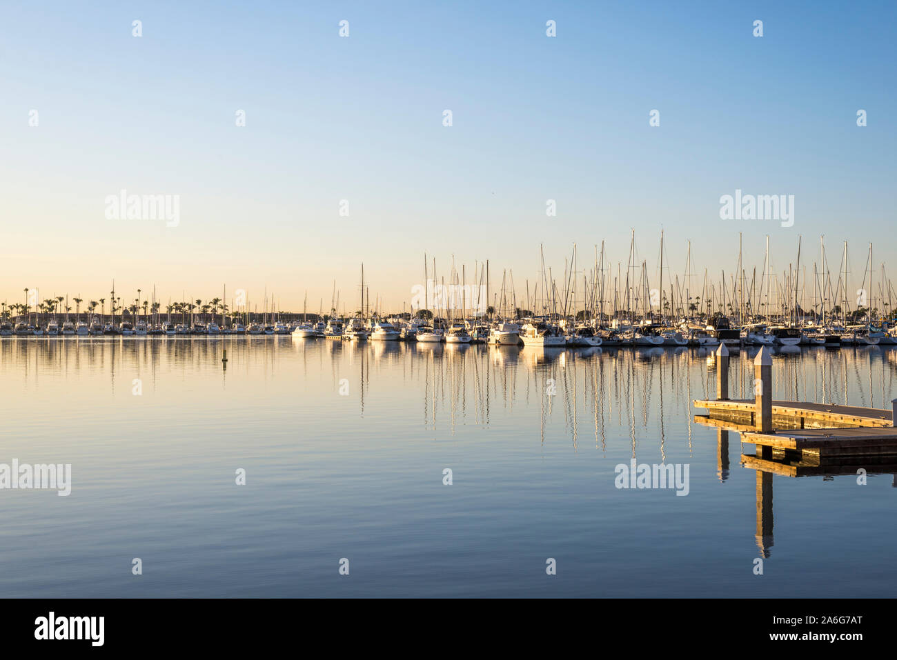 Harbor scene photographed from La Playa, which is a bayfront ...